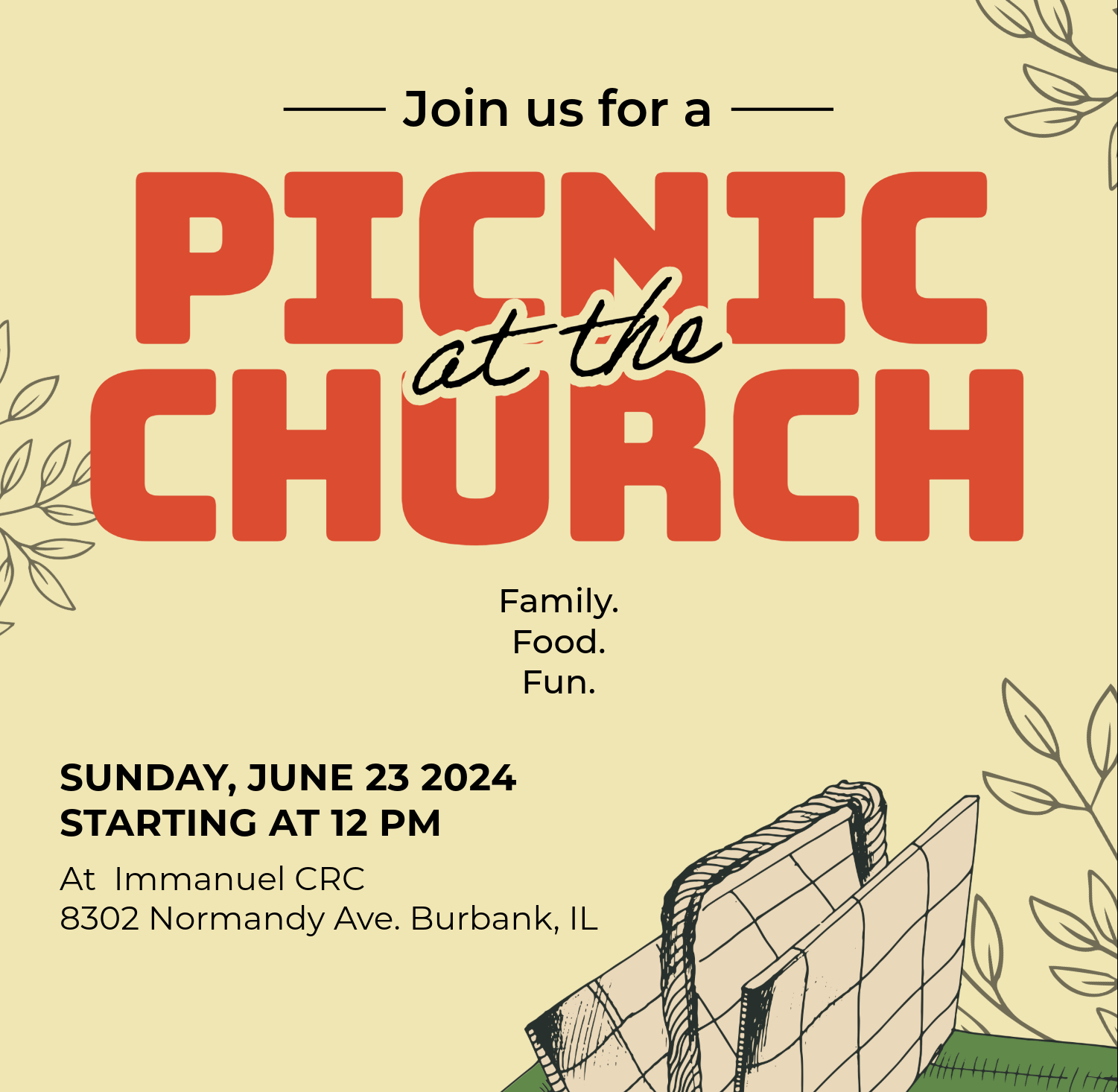 Church Picnic - Immanuel Christian Reformed Church | Burbank, IL